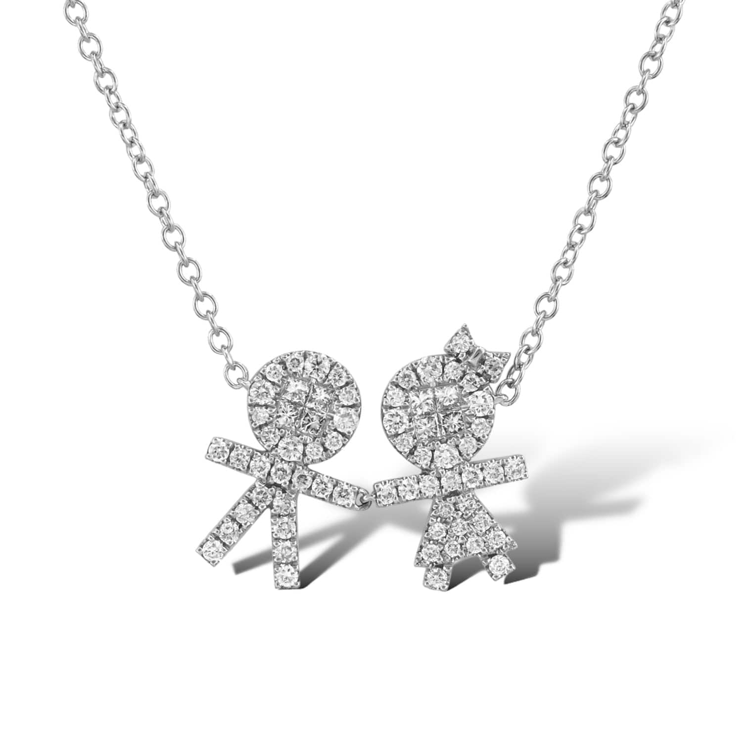 Two Kids Diamond Pendant – Bellini Diamonds