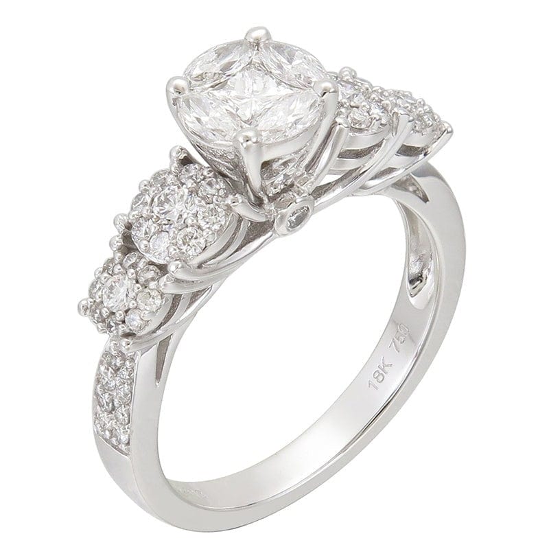 Royalty 5 Stone With Diamonds On The Sides Solitaire – Bellini Diamonds